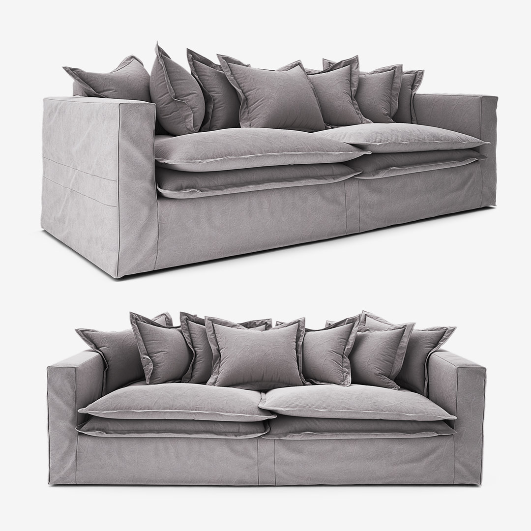 Hampton fabric sofa model - TurboSquid 1487146