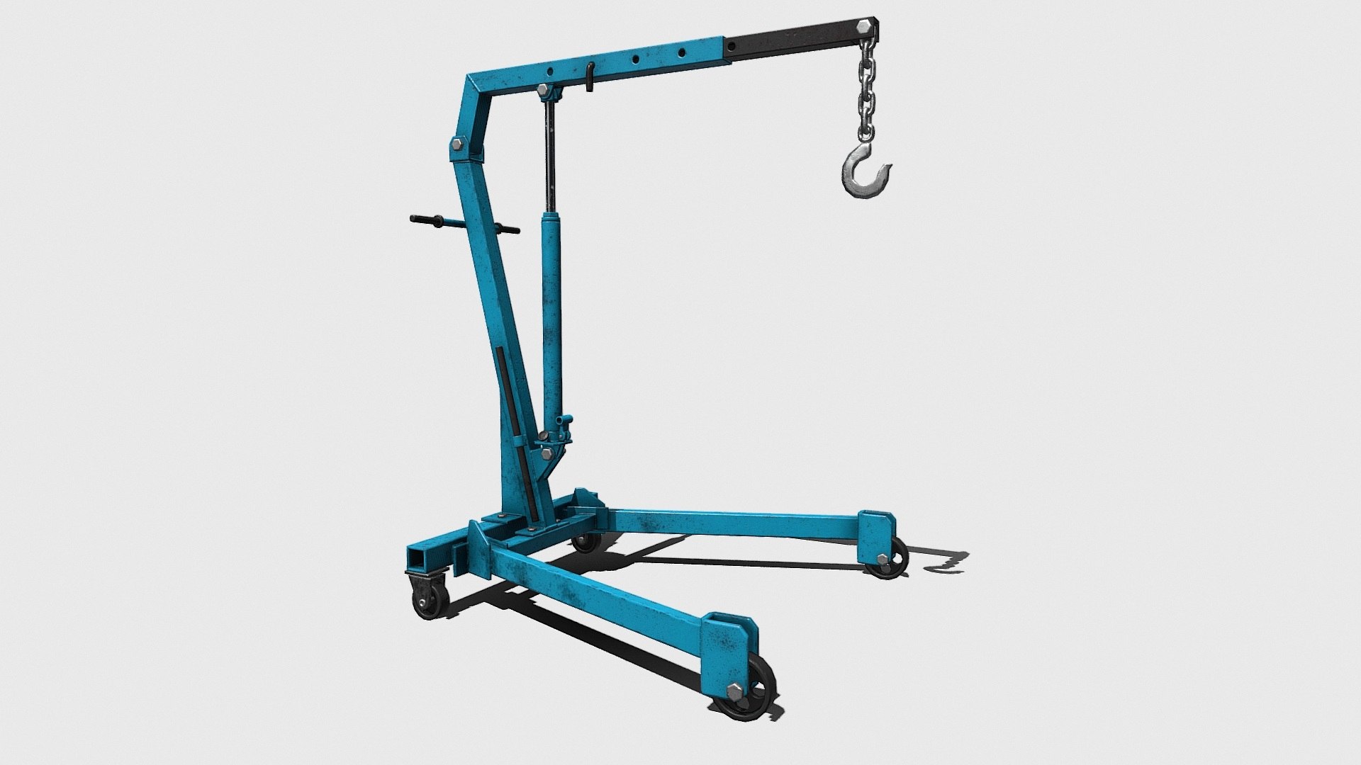 Engine crane blue metal model - TurboSquid 1487219