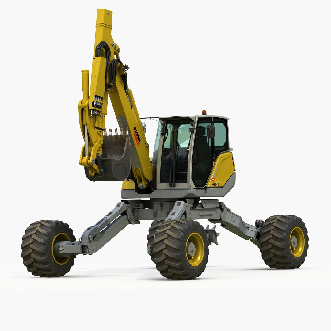 Menzi muck excavator 3D model - TurboSquid 1487223