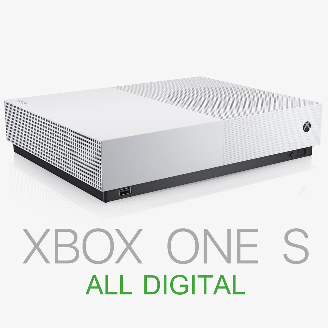 Xbox One S Edição Digital 2019 Modelo 3D - TurboSquid 1400694