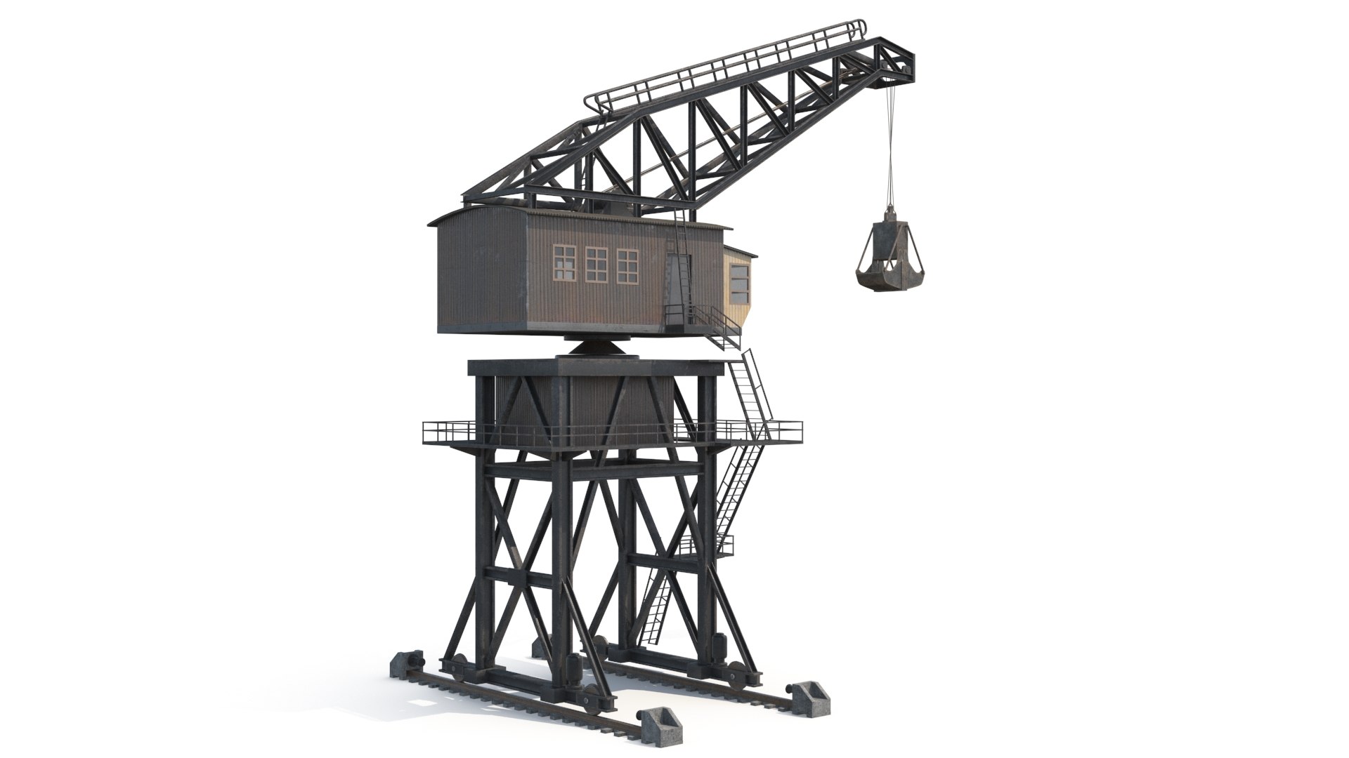 3D dock crane - TurboSquid 1487302