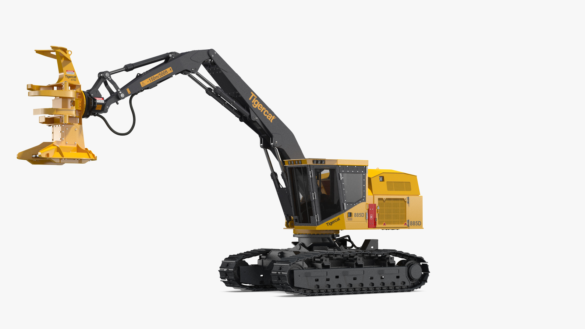Tigercat 855d tracked feller 3D model - TurboSquid 1487499