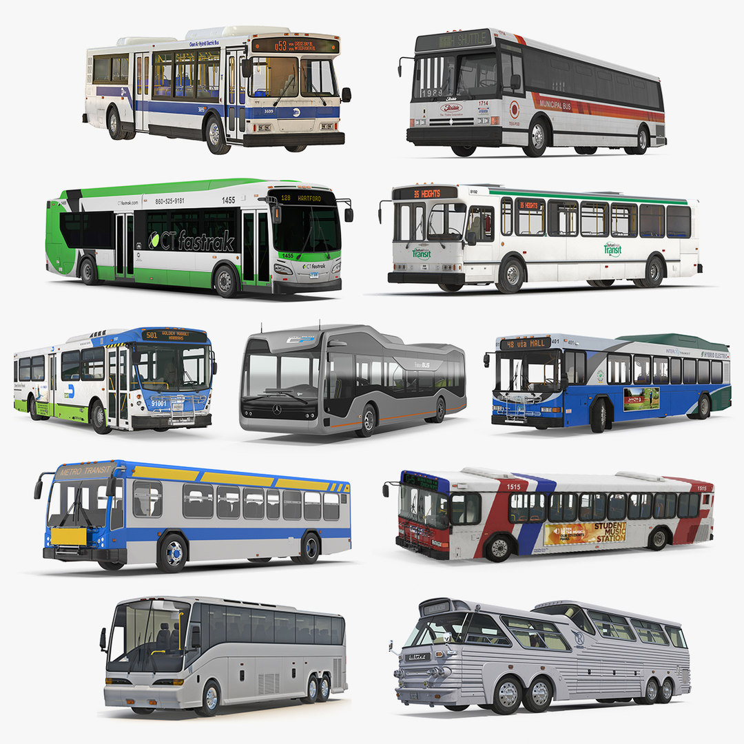 Buses 9 bus 3D - TurboSquid 1487717