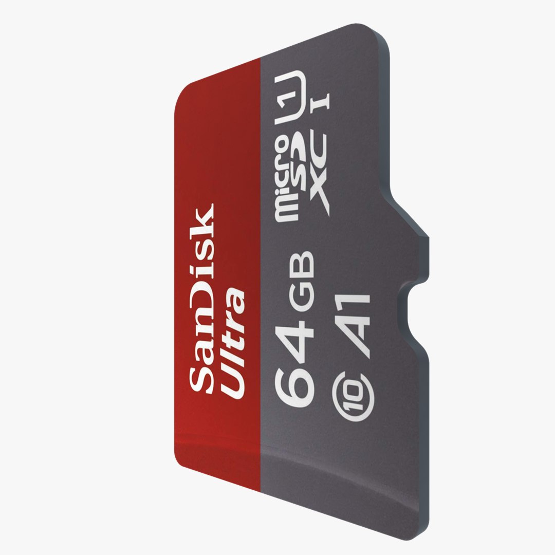 Microsd card 3D model - TurboSquid 1487554