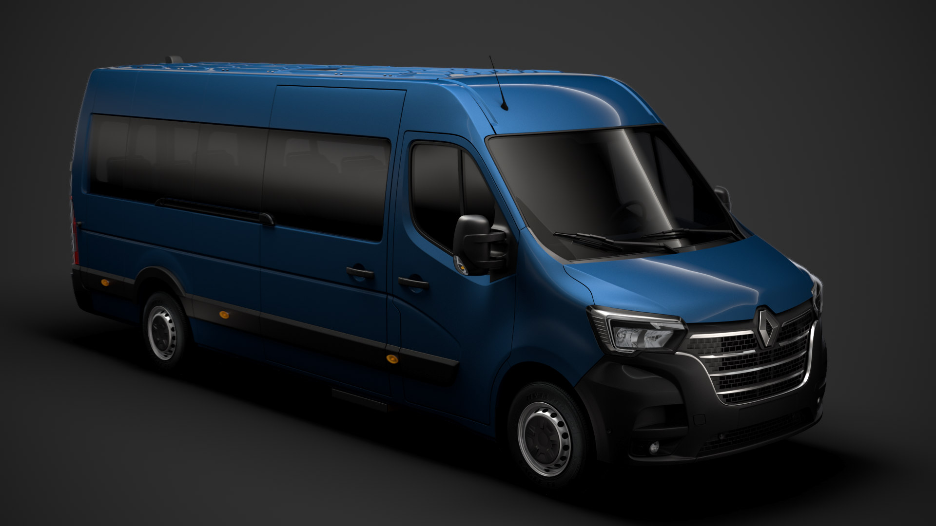 3D renault master l4h2 minibus model - TurboSquid 1487565
