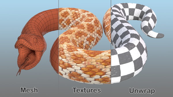 3D model rigged snakes 5 - TurboSquid 1487816