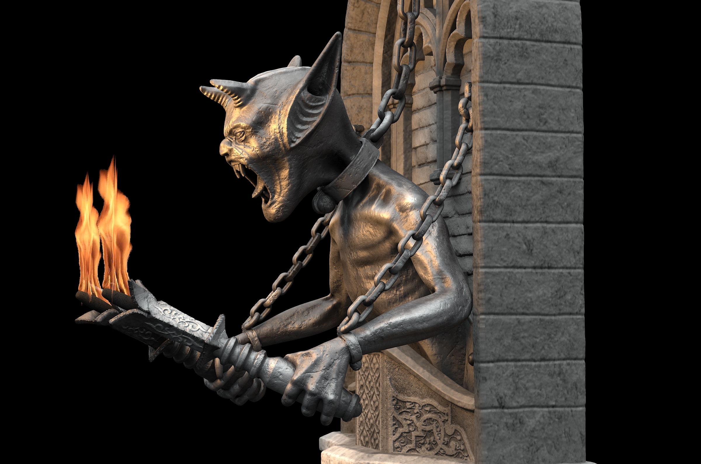 3D gothic demon - TurboSquid 1487679