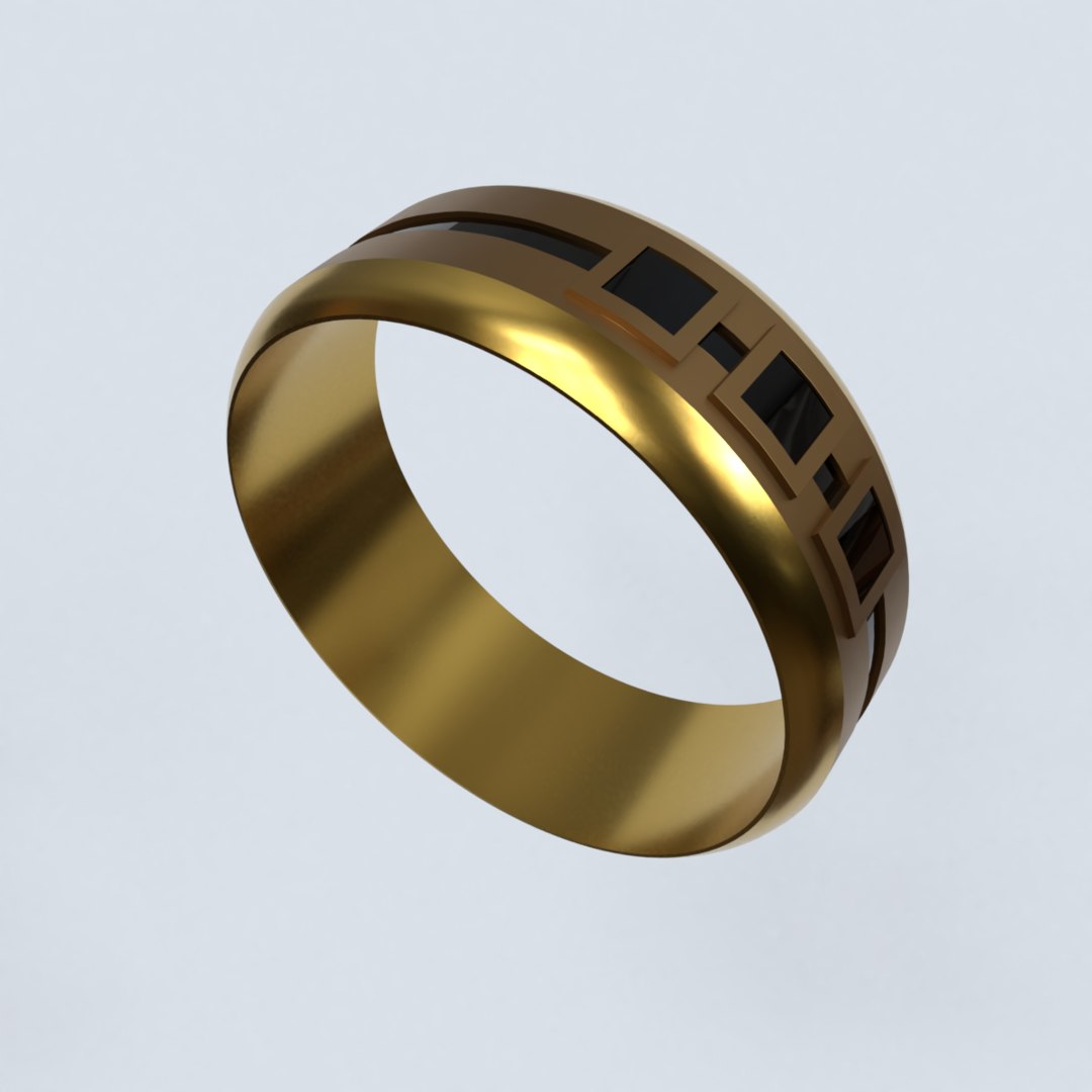 3D gold ring model - TurboSquid 1487693