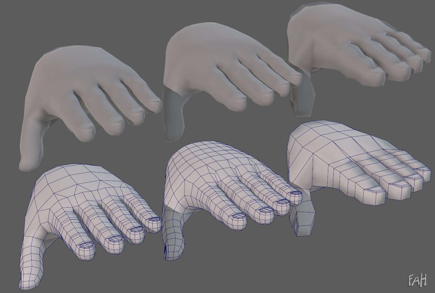 3D cartoon hand model - TurboSquid 1487754