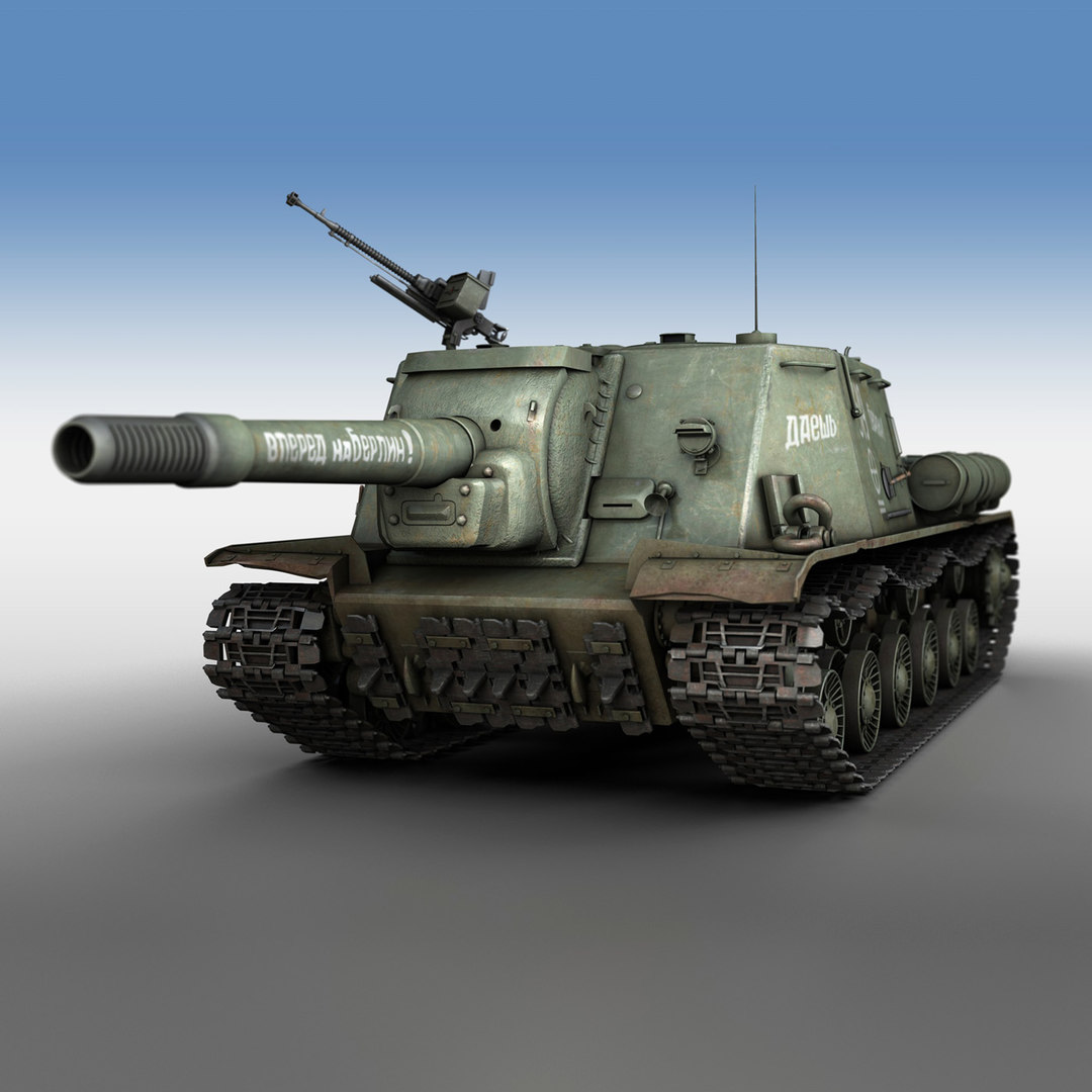 Isu-152 - heavy 3D model - TurboSquid 1488089