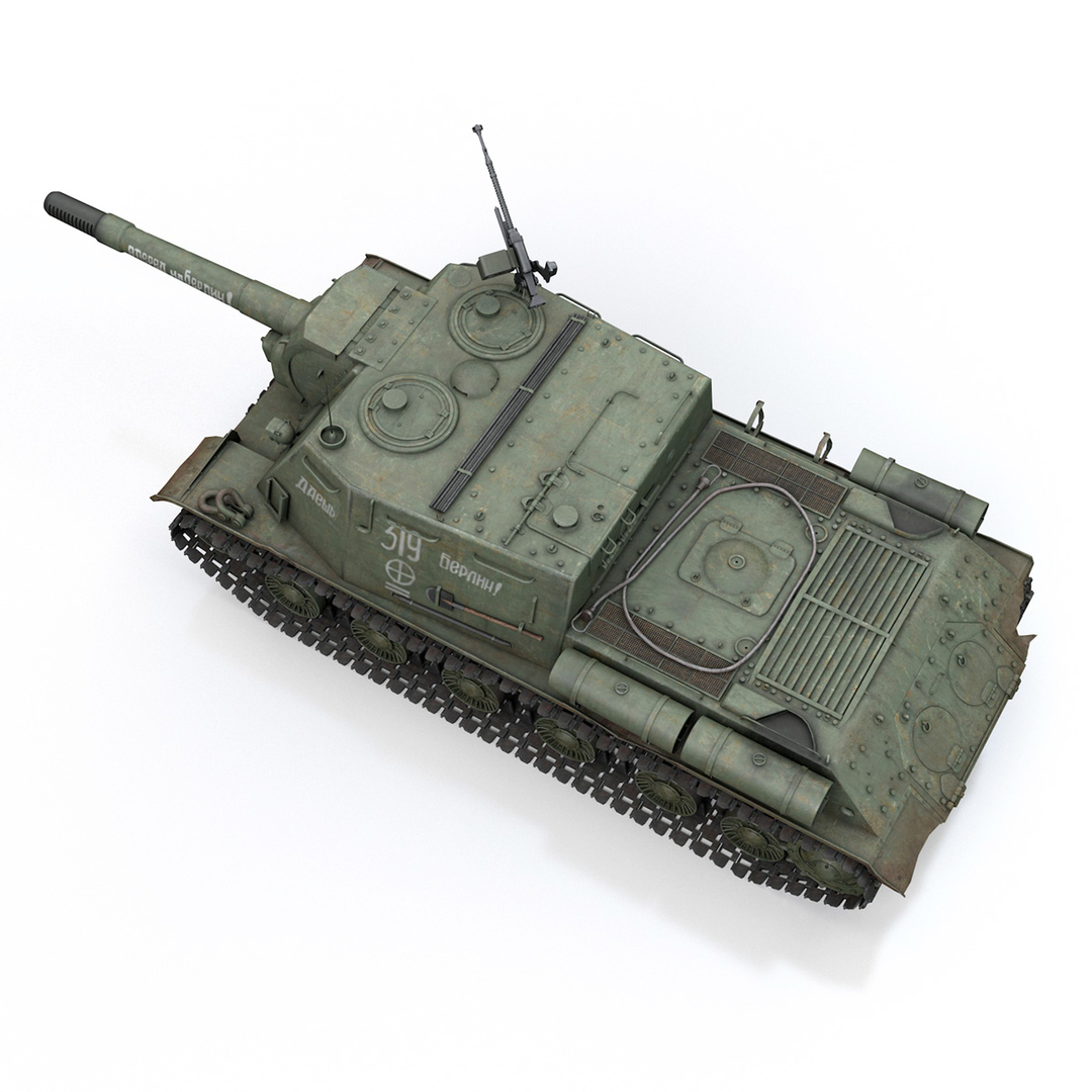 Isu-152 - heavy 3D model - TurboSquid 1488089