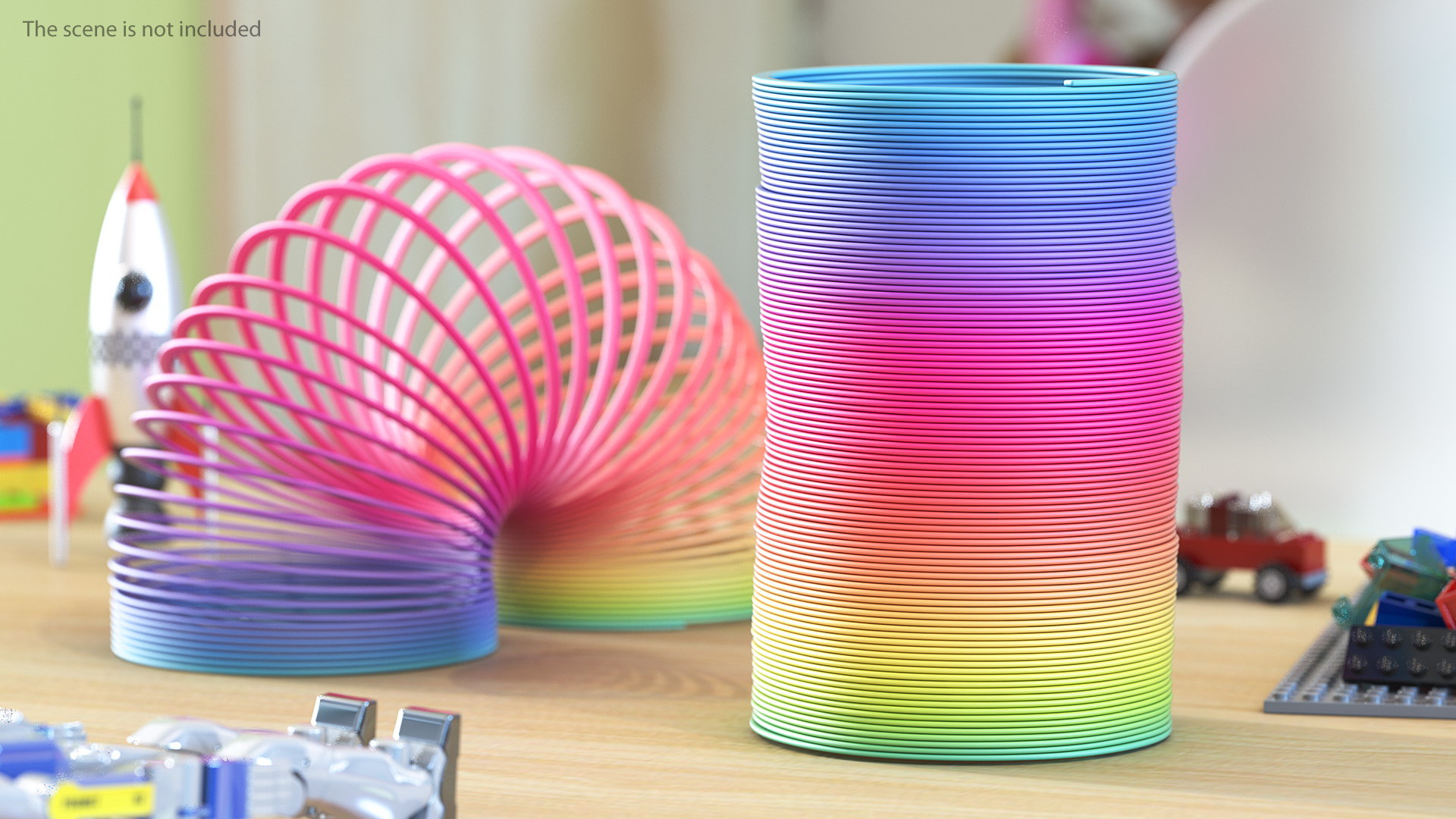 3D rainbow toy spring model - TurboSquid 1488166