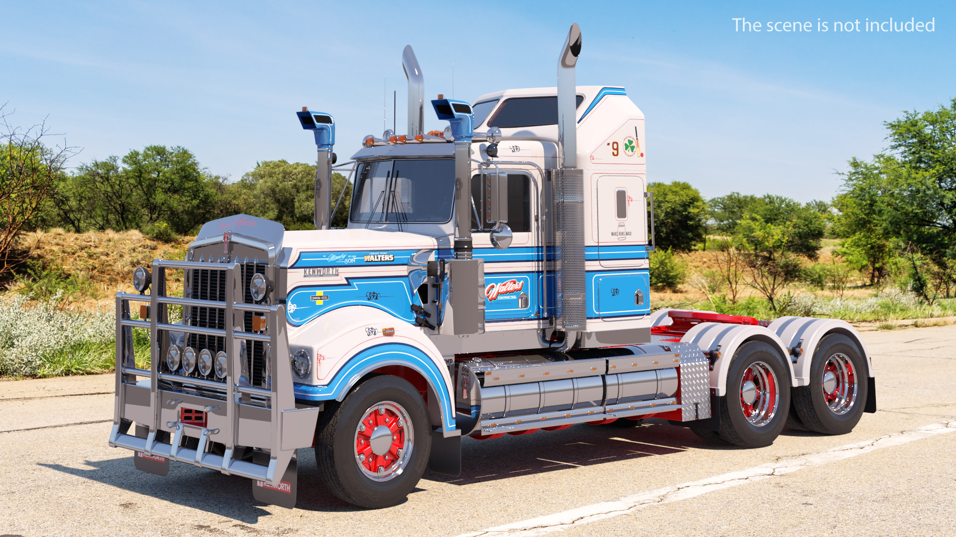 Truck t900 legend rigged 3D model - TurboSquid 1488170