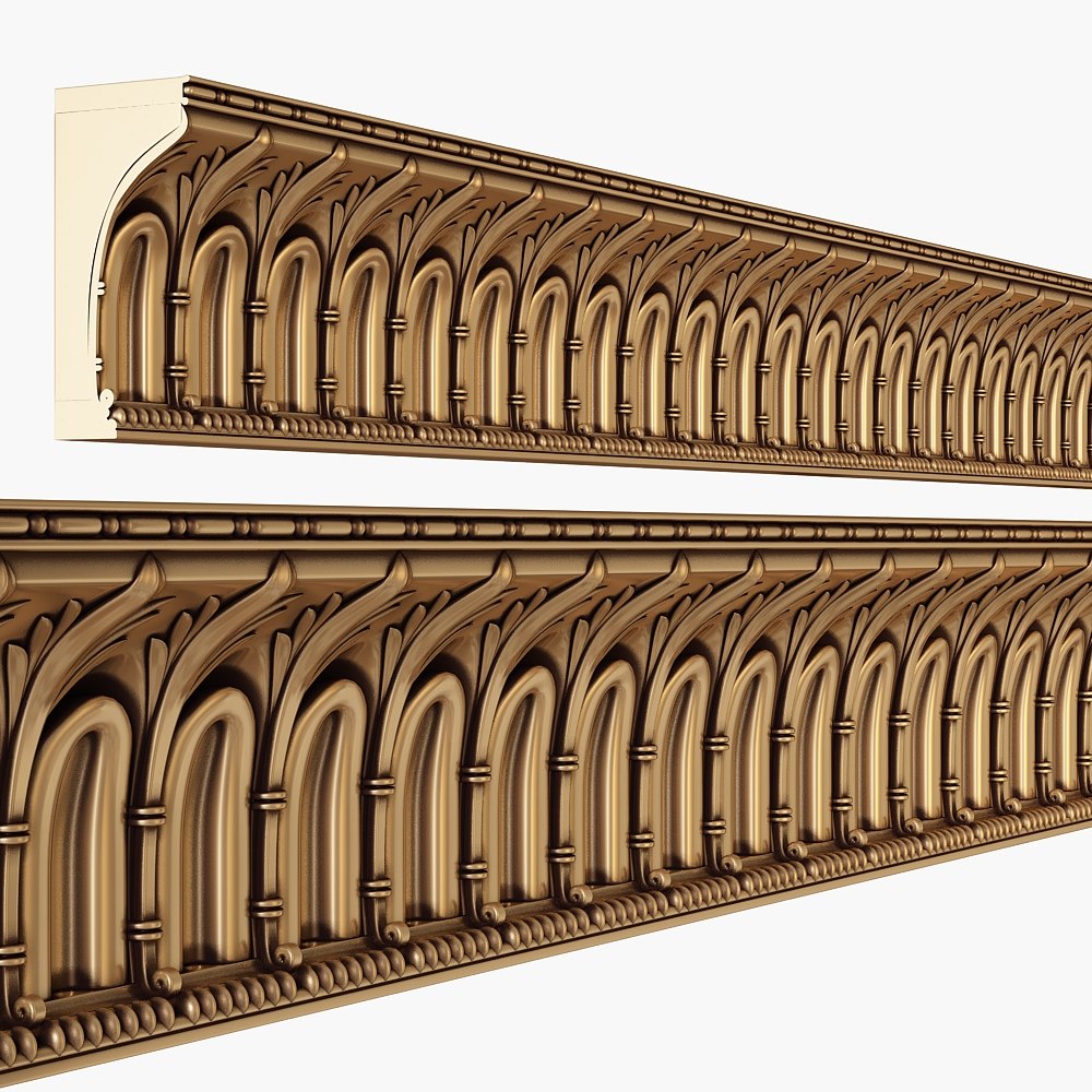 Decoration molding cornice 3D model - TurboSquid 1488177