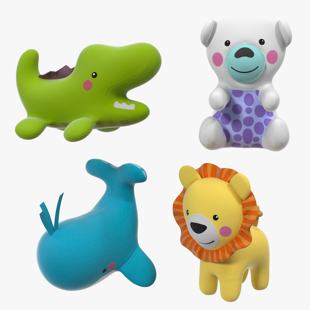 3D model baby plastic animal toys - TurboSquid 1488233