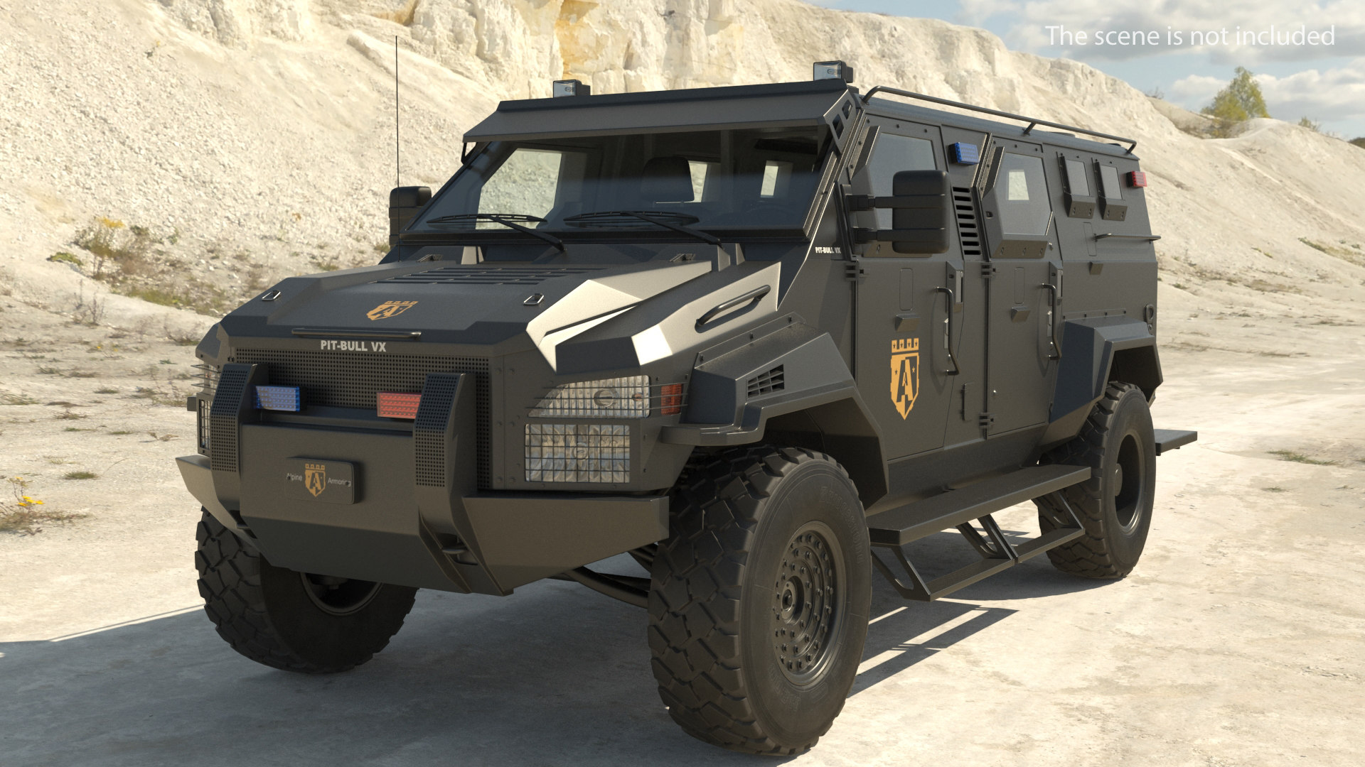 3D armored swat truck pit-bull model - TurboSquid 1488246
