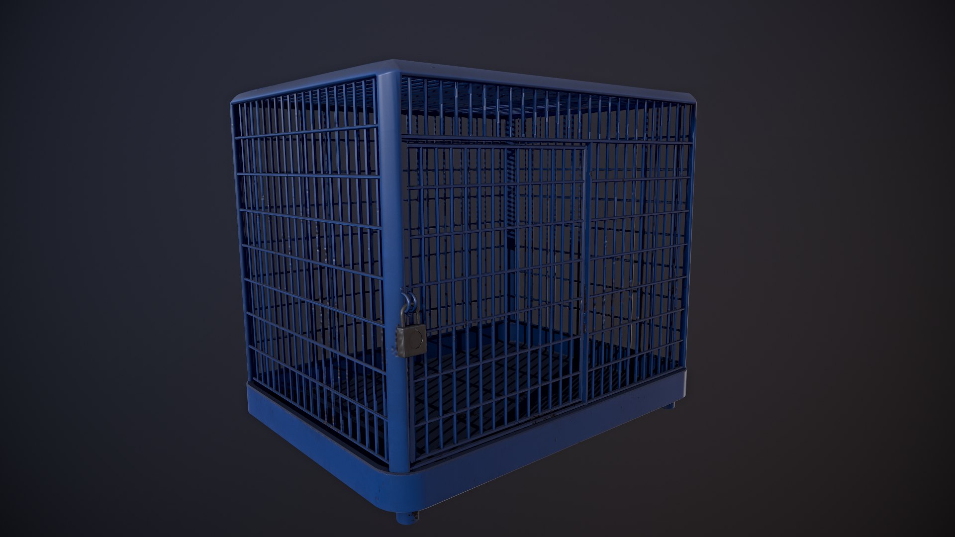 Cage - blue 2k model - TurboSquid 1488254