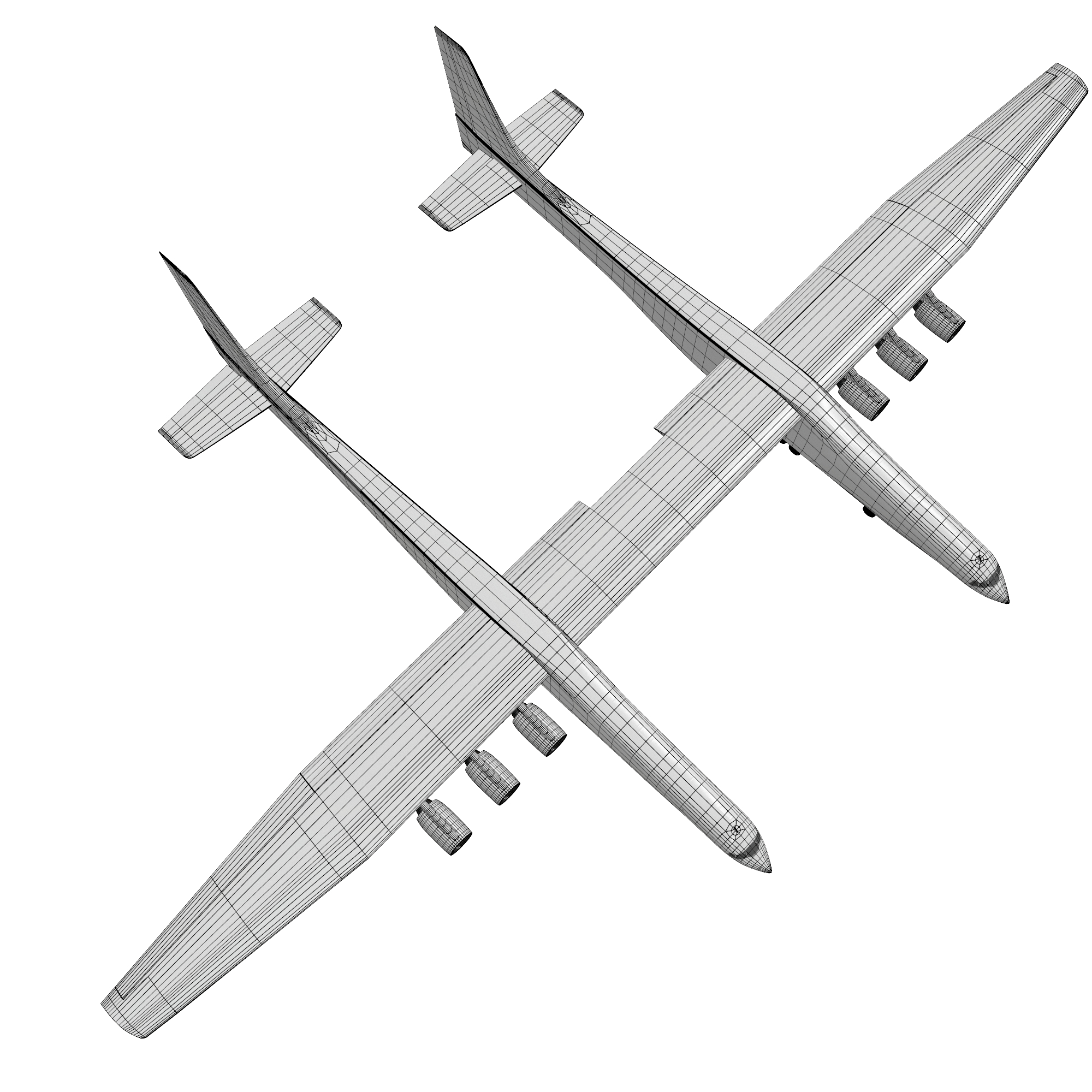 Stratolaunch chassis 3D - TurboSquid 1488297
