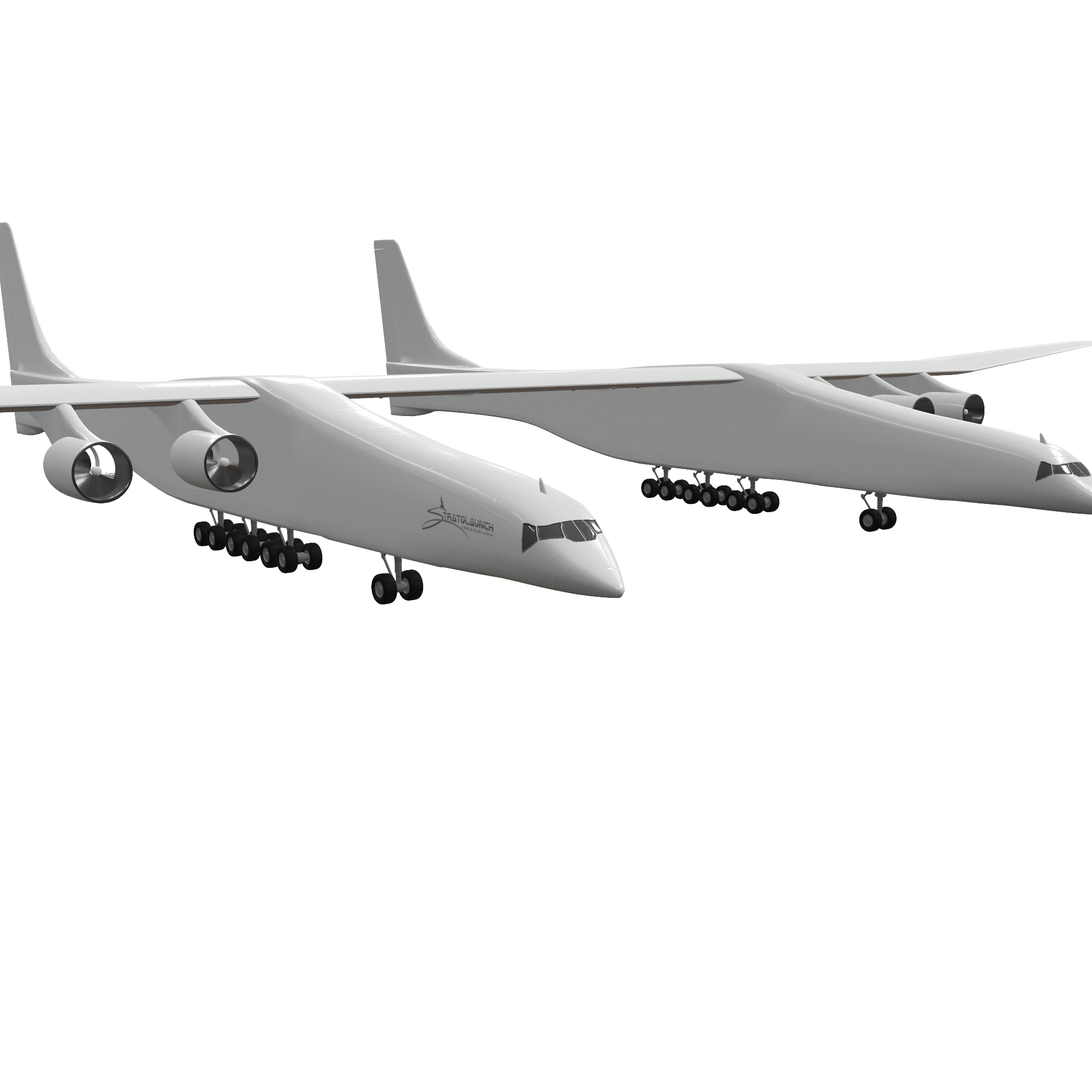 Stratolaunch chassis 3D - TurboSquid 1488297