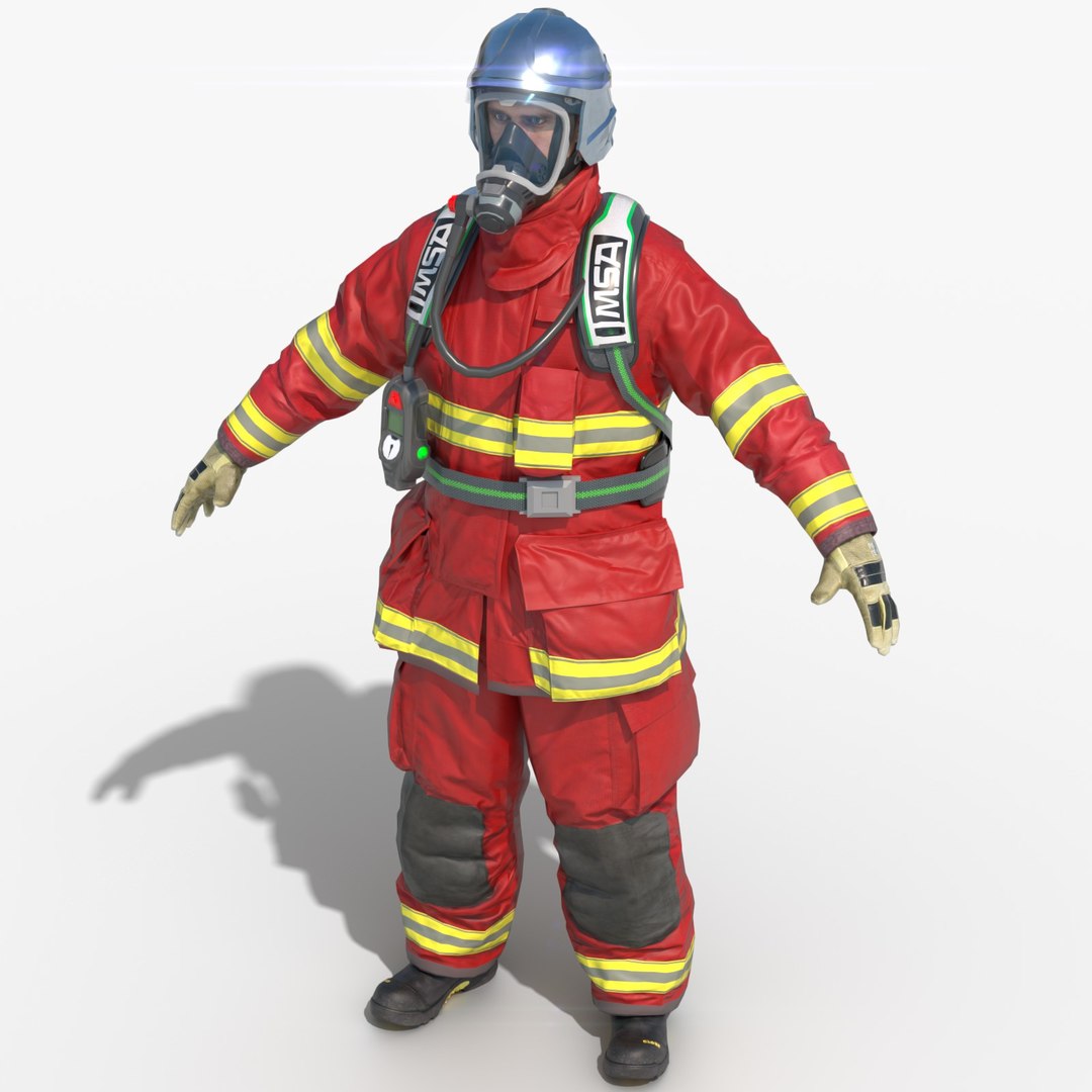 3D fireman extreme france - TurboSquid 1488326