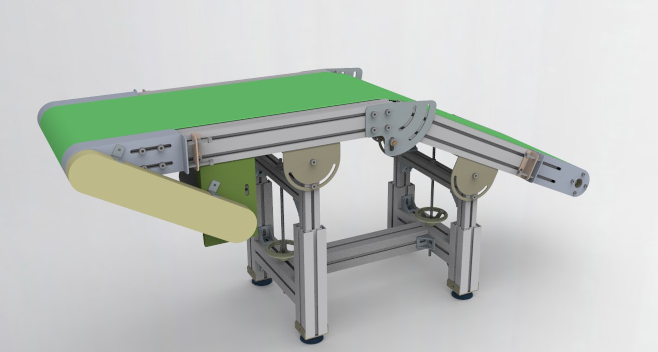 Height angle adjustable conveyor 3D model - TurboSquid 1488390