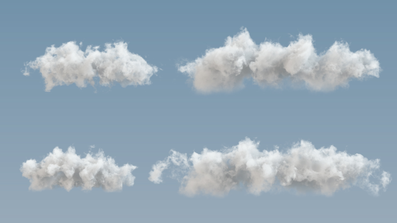 modelo 3d Pack de 20 nubes 3D - TurboSquid 1488575