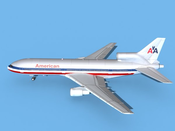Lockheed l-1011-10 airliner 3D model - TurboSquid 1488856