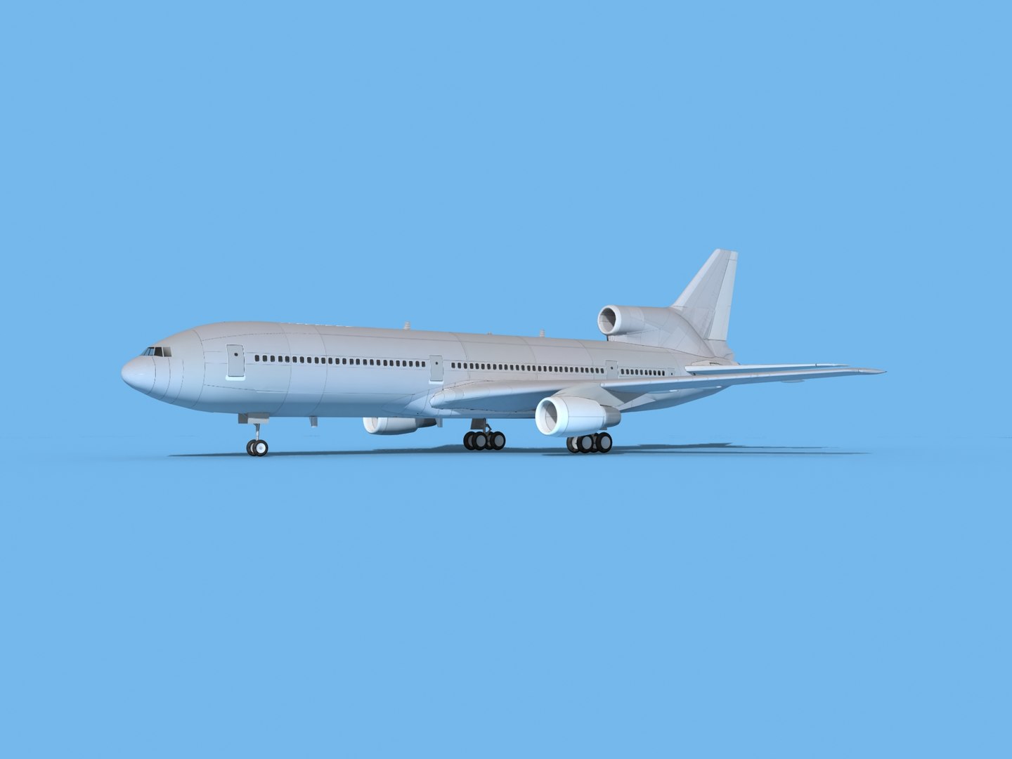 Lockheed L-1011-10 Bare Metal Model 3D - TurboSquid 1488862