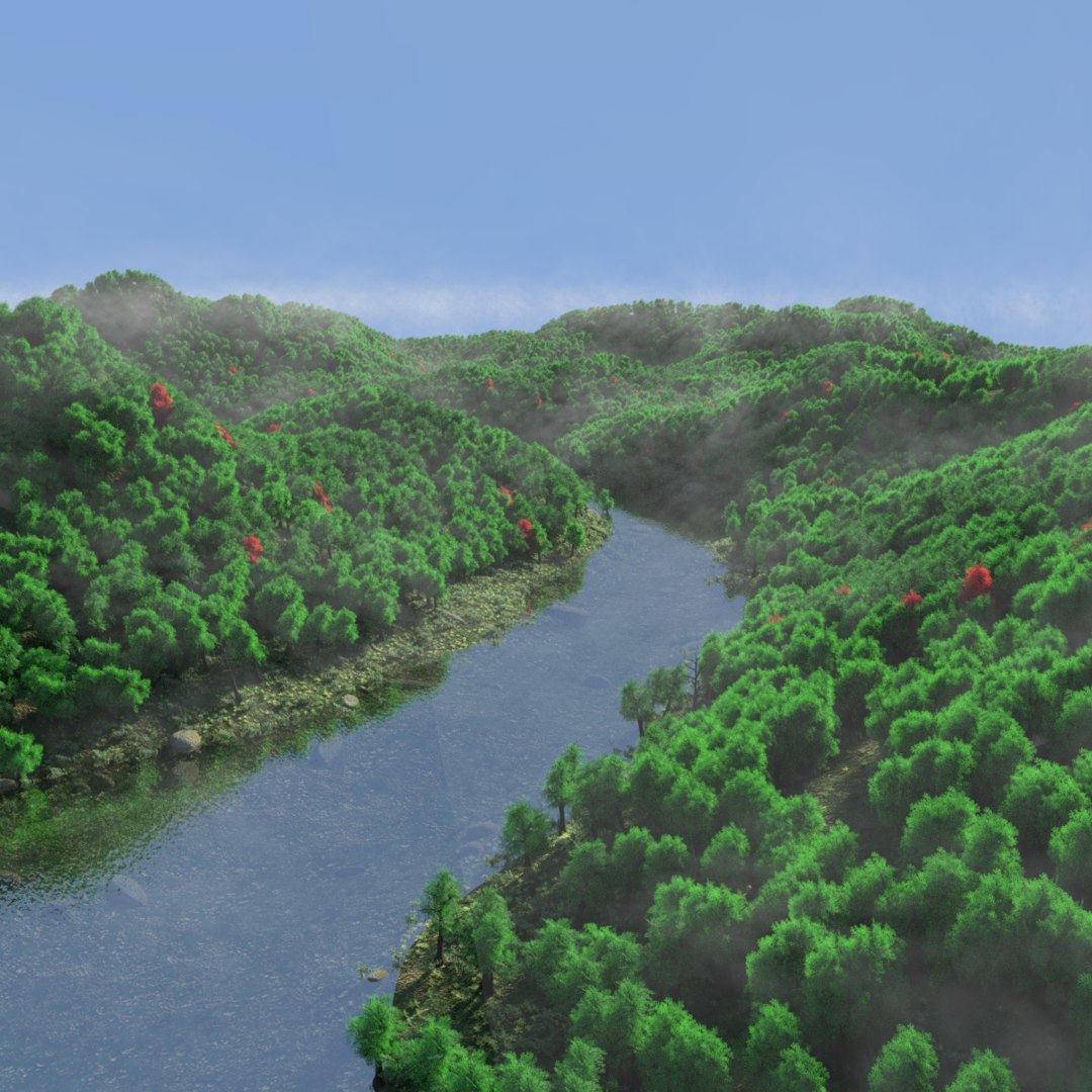 Mountains lake 3D model - TurboSquid 1488932