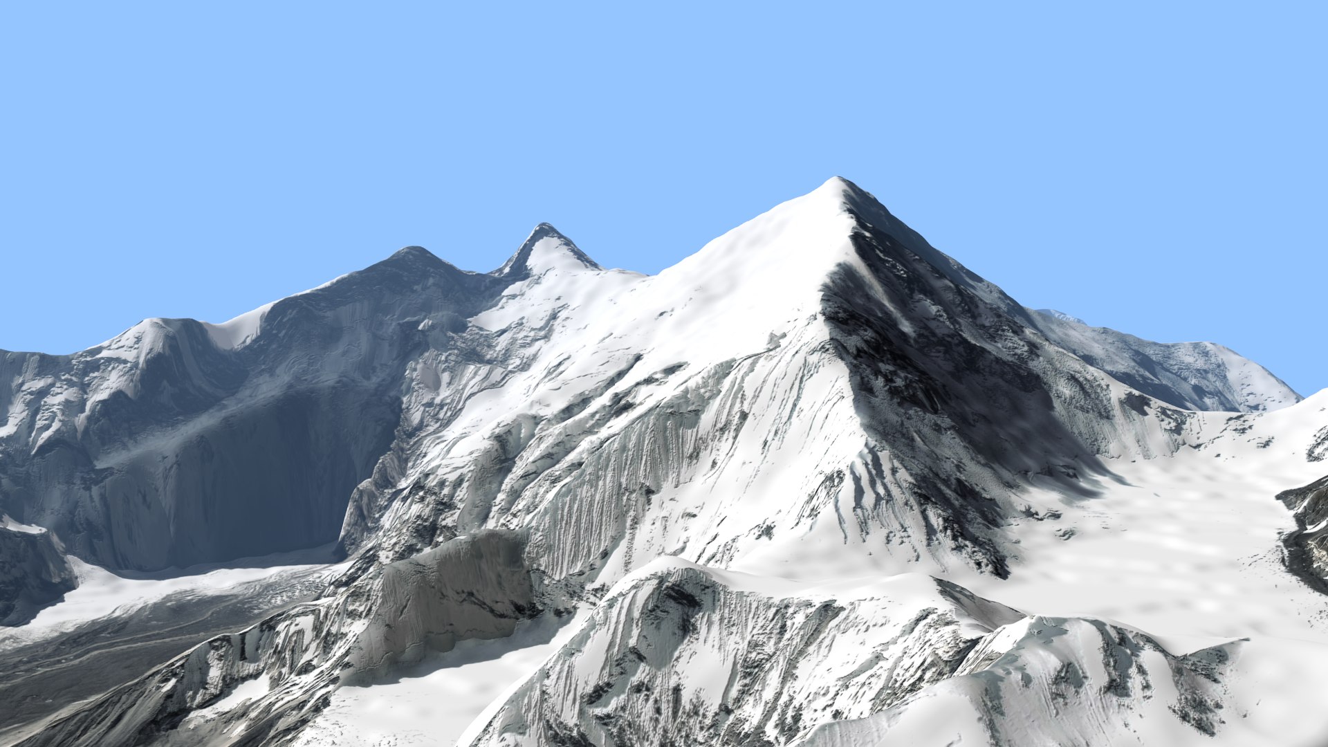3D model landscape mount everest - TurboSquid 1489386