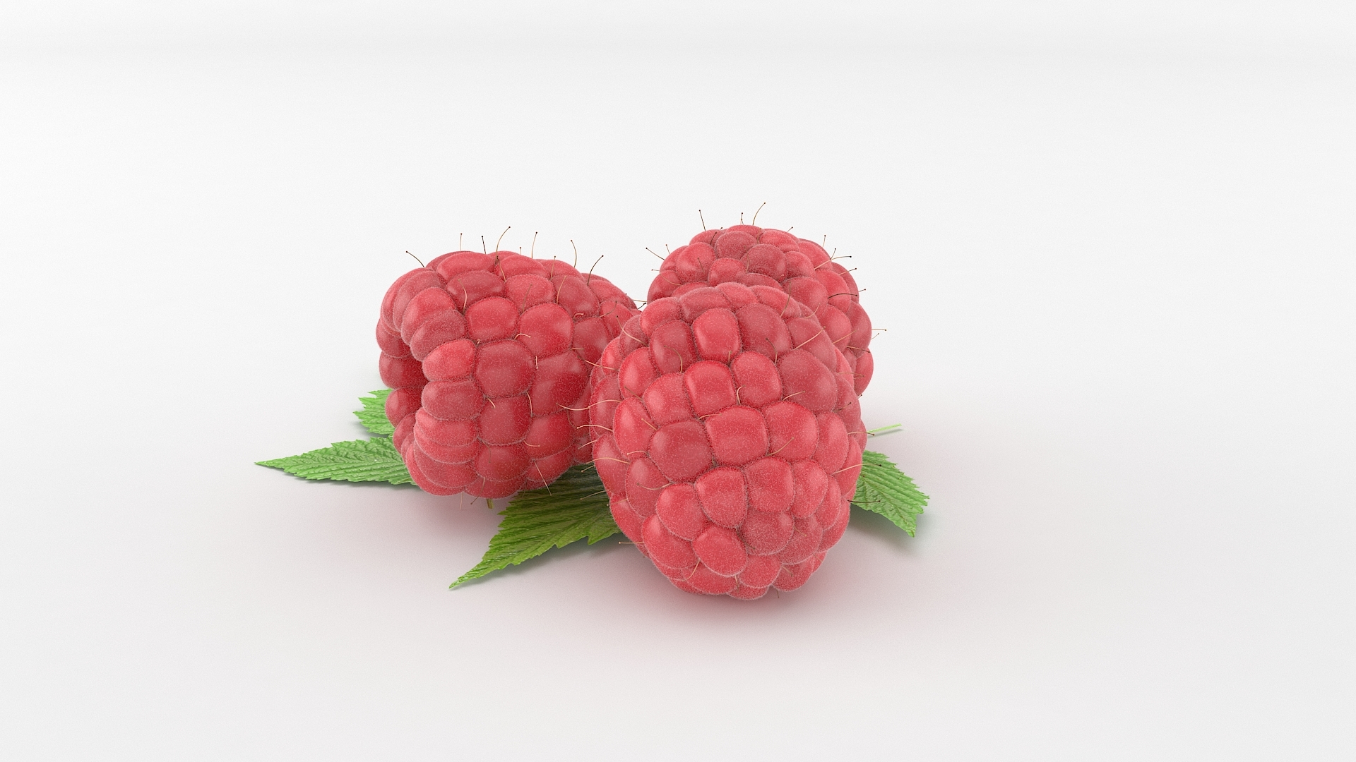 Realistic raspberry fruit 3D model - TurboSquid 1489485