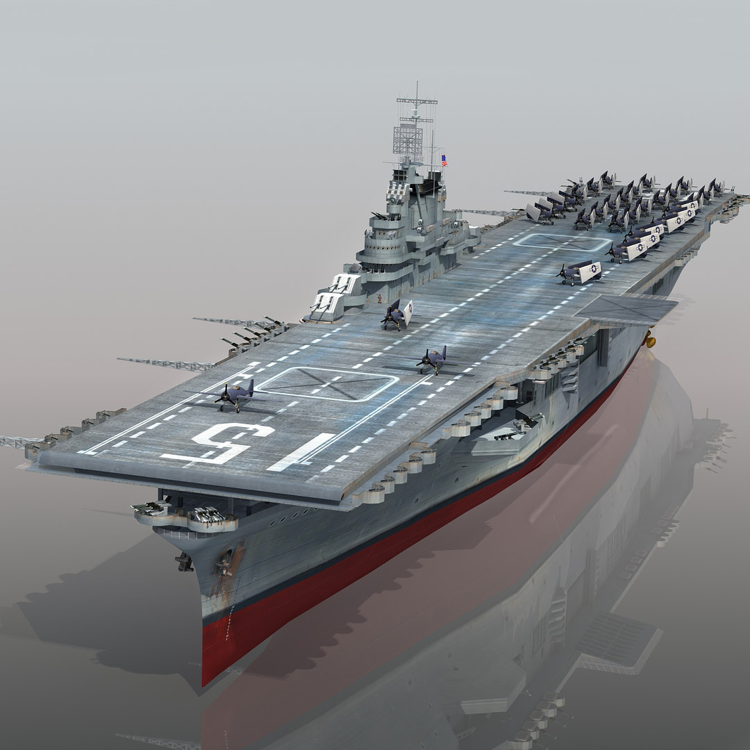 3D uss randolph cv-15 cv - TurboSquid 1489576