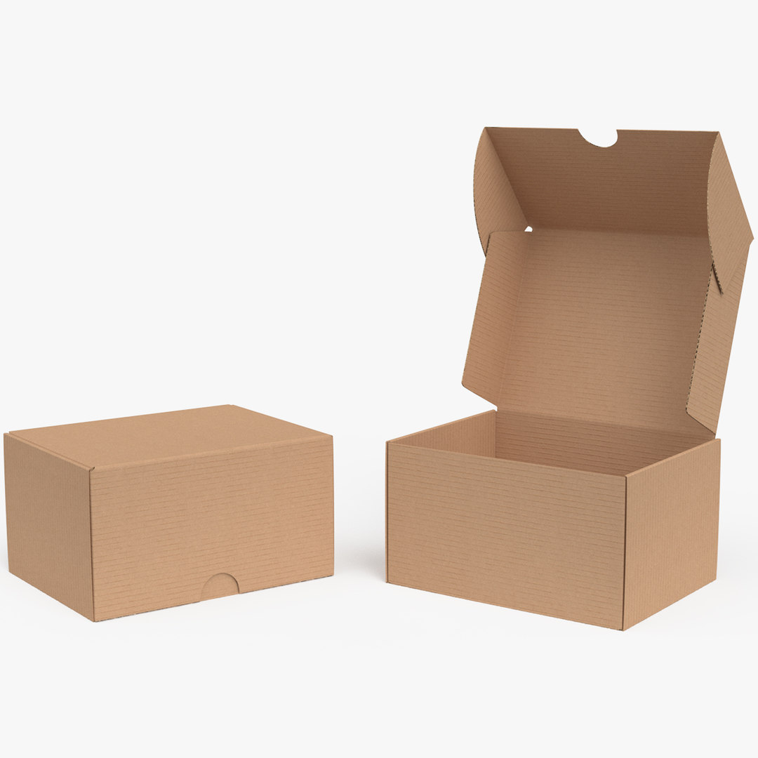 3D model cardboard box 03 rigged - TurboSquid 1489891