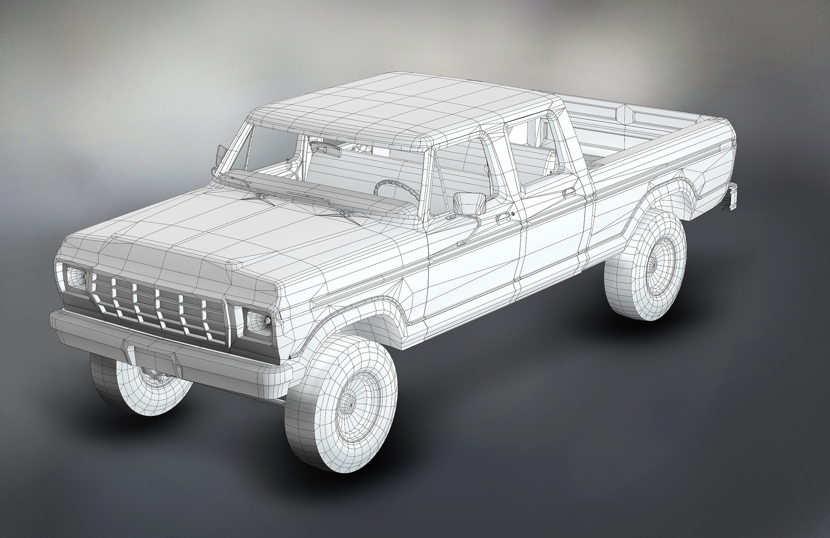 Pickup truck 3D model - TurboSquid 1489839