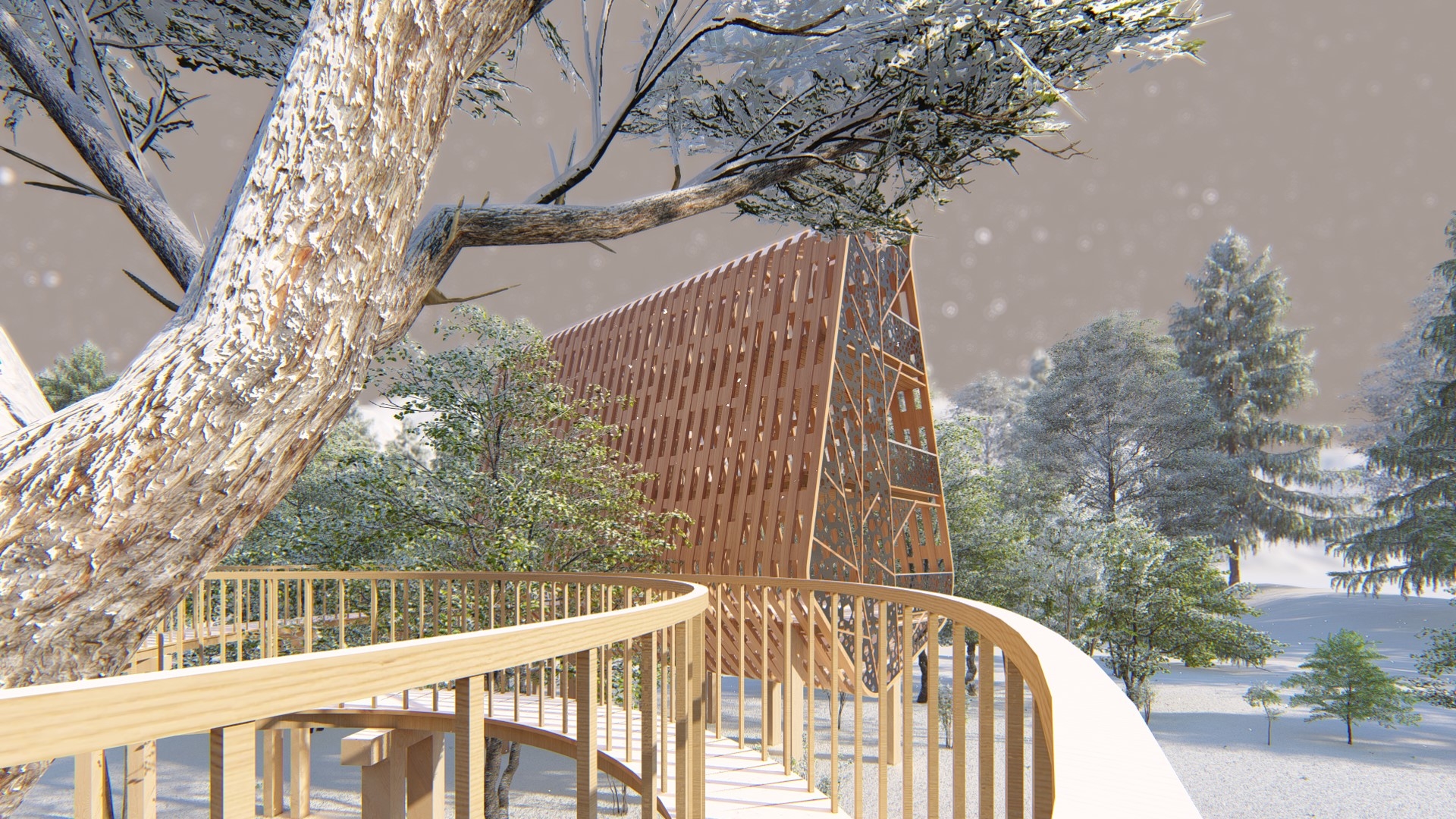 3D tree house model - TurboSquid 1489880