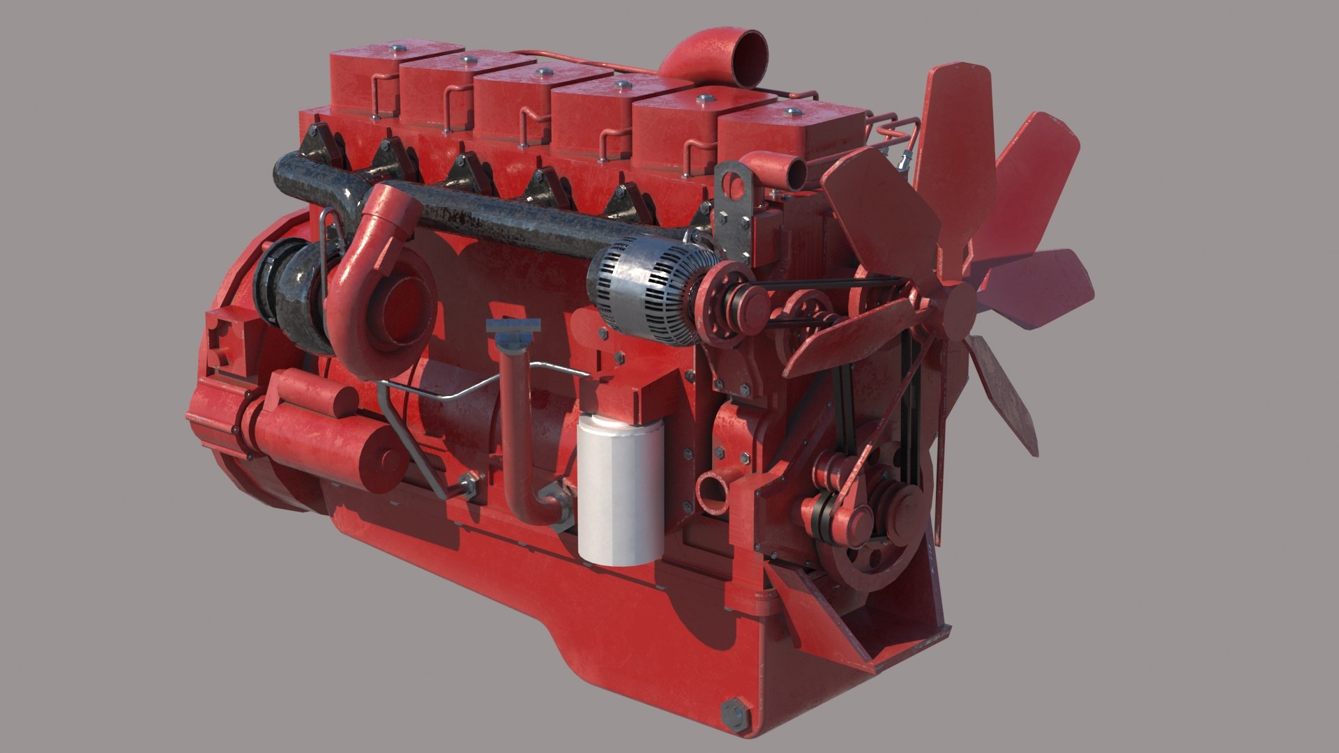 3D cummins 6 engine vehicles model - TurboSquid 1489935