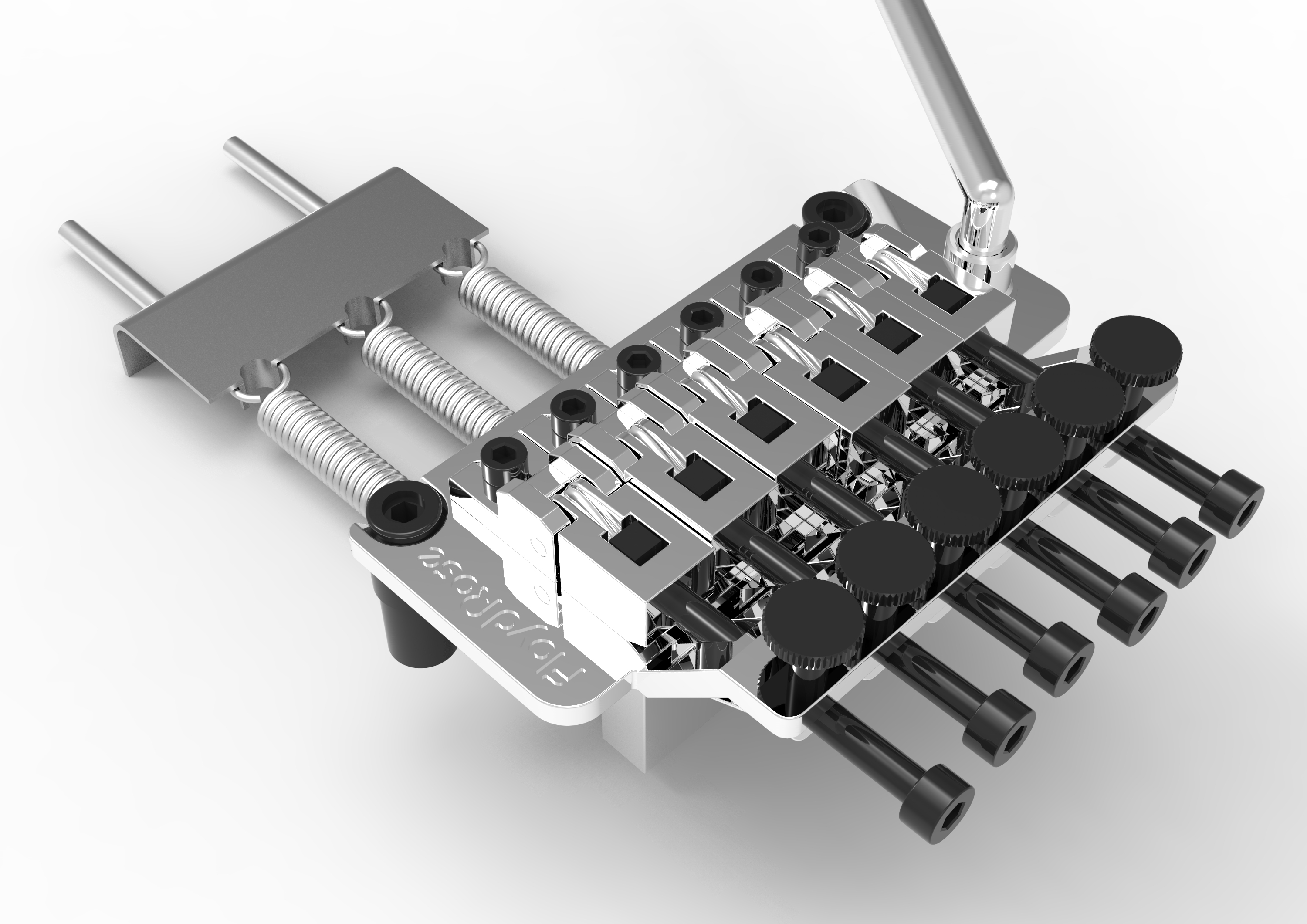 Floyd rose tremolo bridge 3D model - TurboSquid 1490104