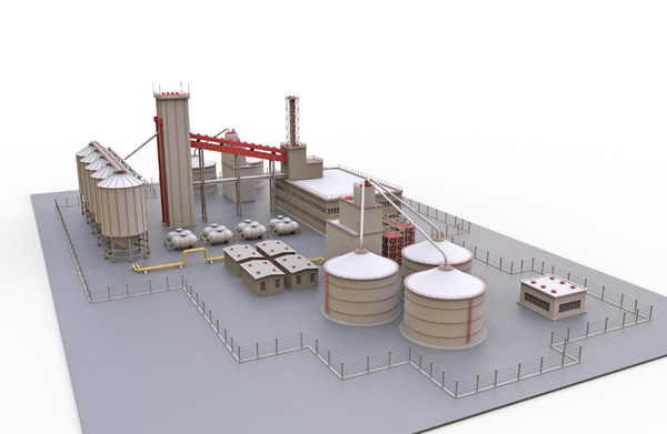 Industrial plant 3D model - TurboSquid 1490125