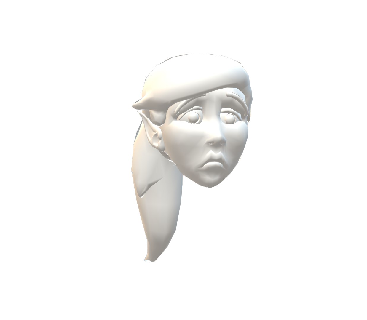3D female head sad model - TurboSquid 1490248