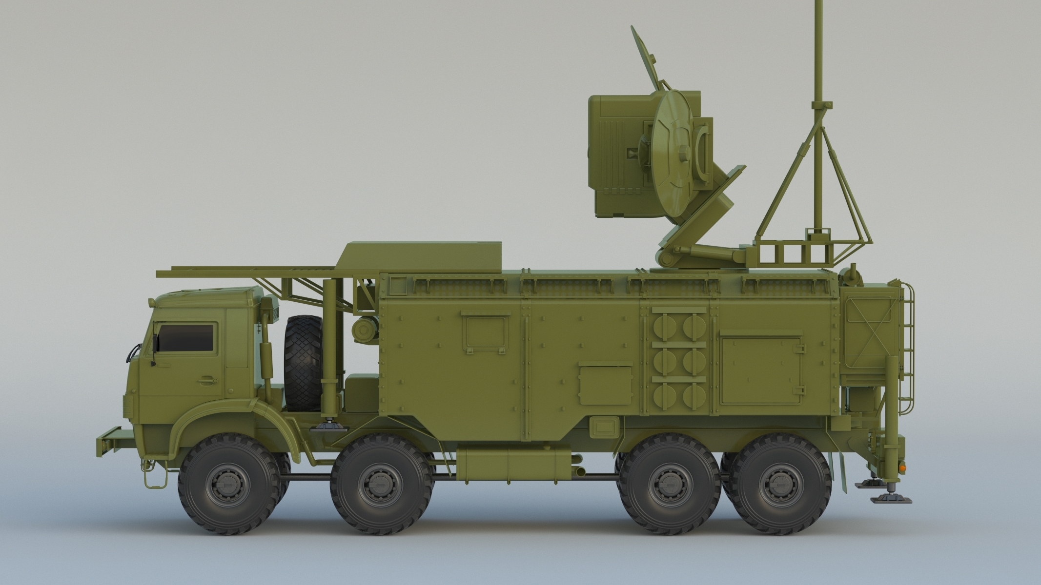 Krasukha electronic warfare systems model - TurboSquid 1490321