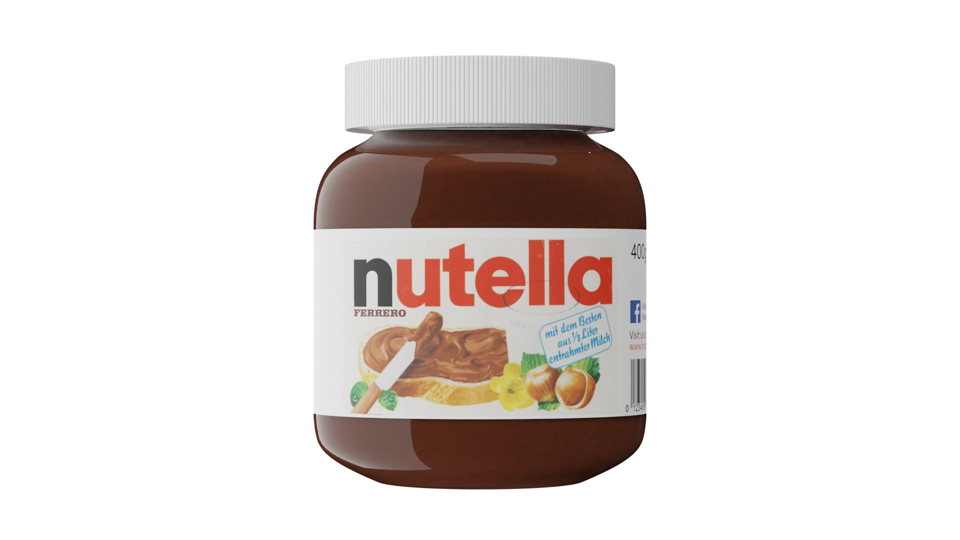 Realistic nutella jar pbr 3D model - TurboSquid 1490795