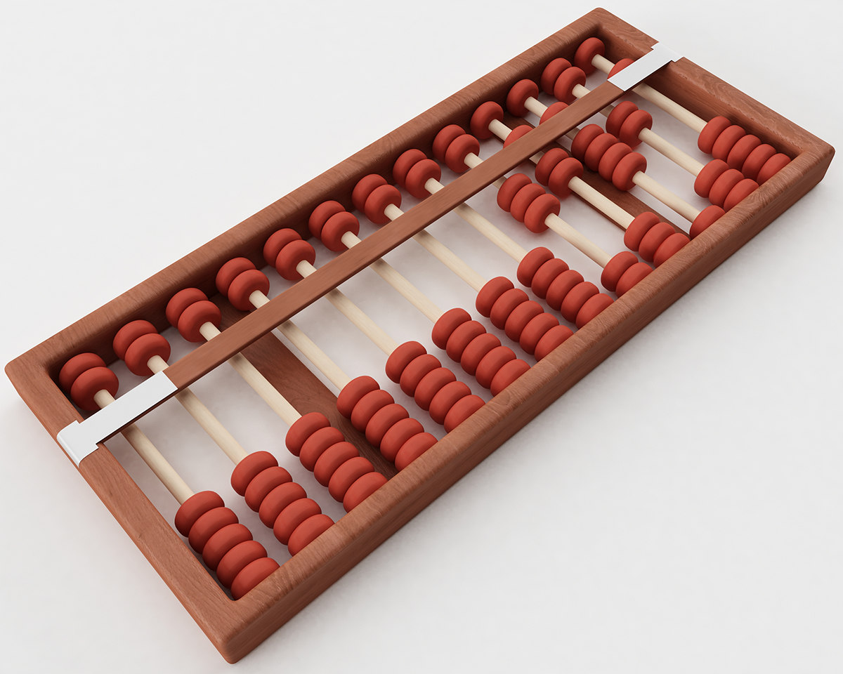 3D abacus model - TurboSquid 1301558
