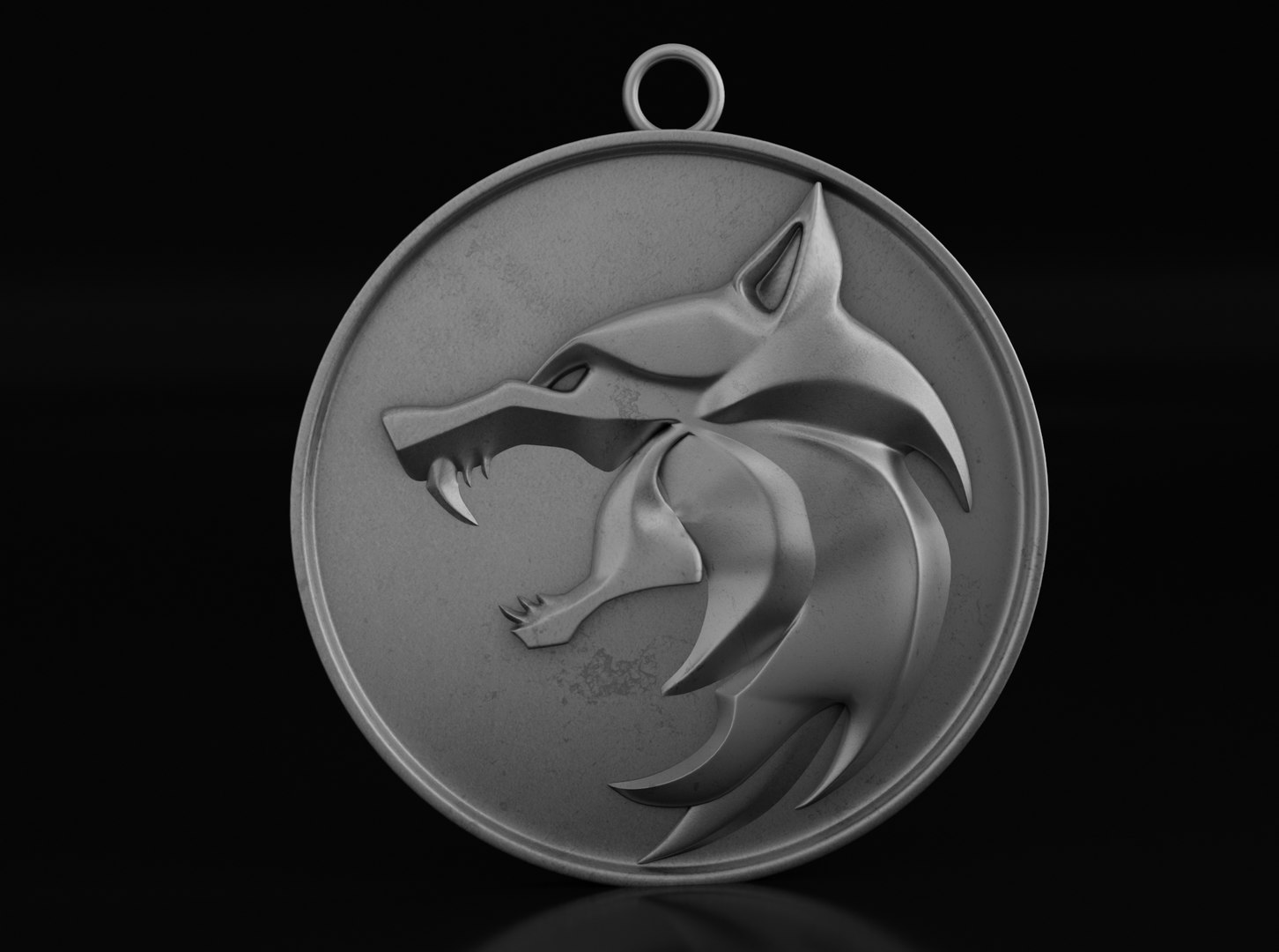 Witcher medallion model - TurboSquid 1490921