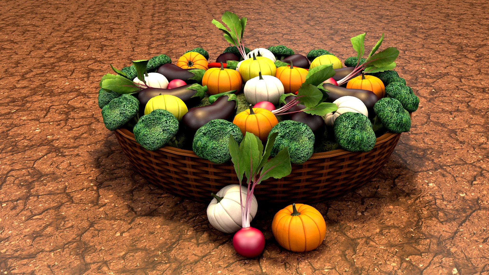 3D vegetable garden - TurboSquid 1490871