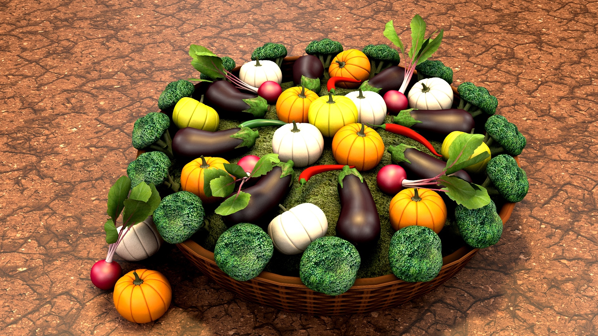 3D vegetable garden - TurboSquid 1490871