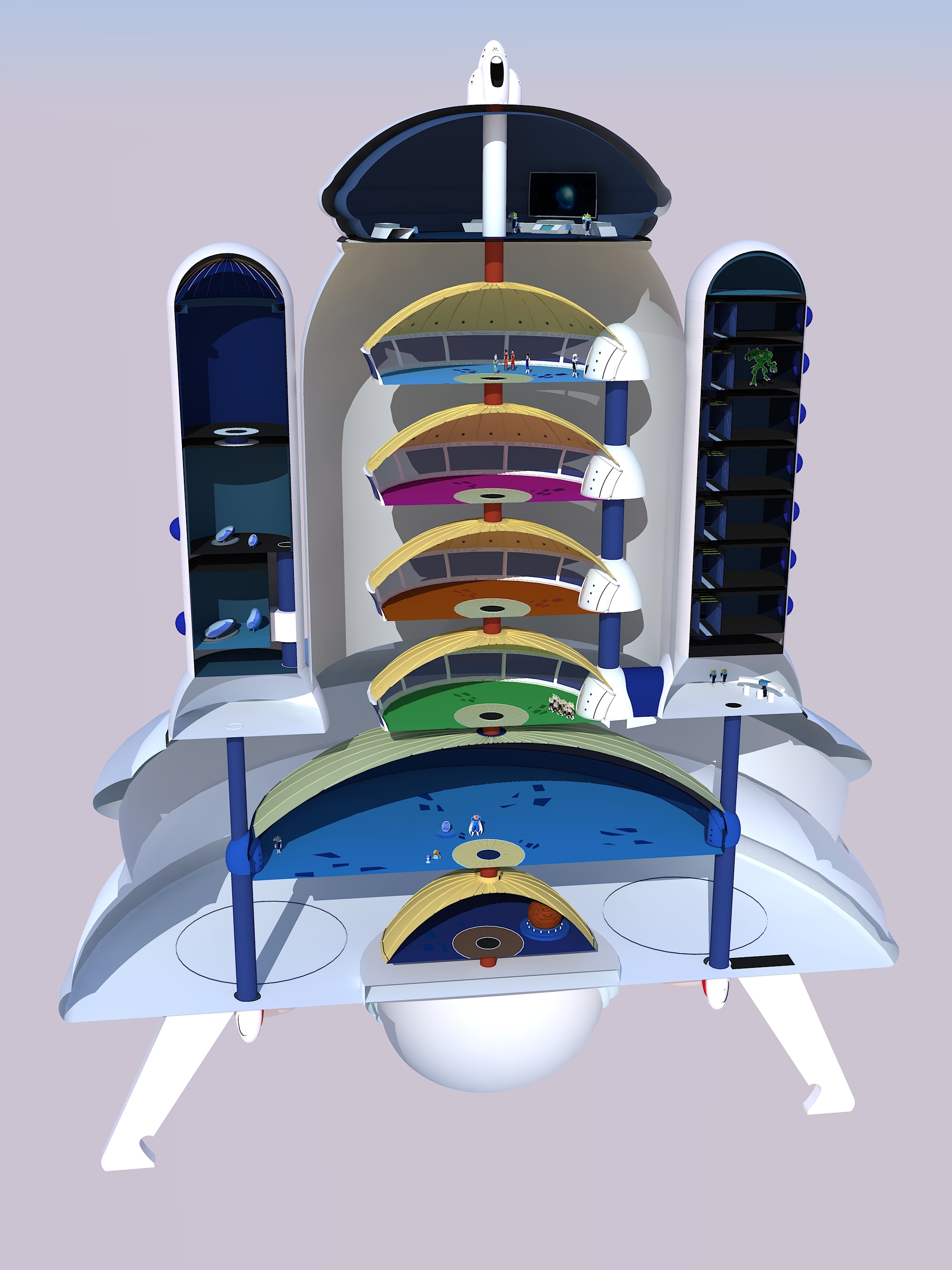 modelo 3d Nave espacial de Babidi (nave de Babidi) - TurboSquid 1490991