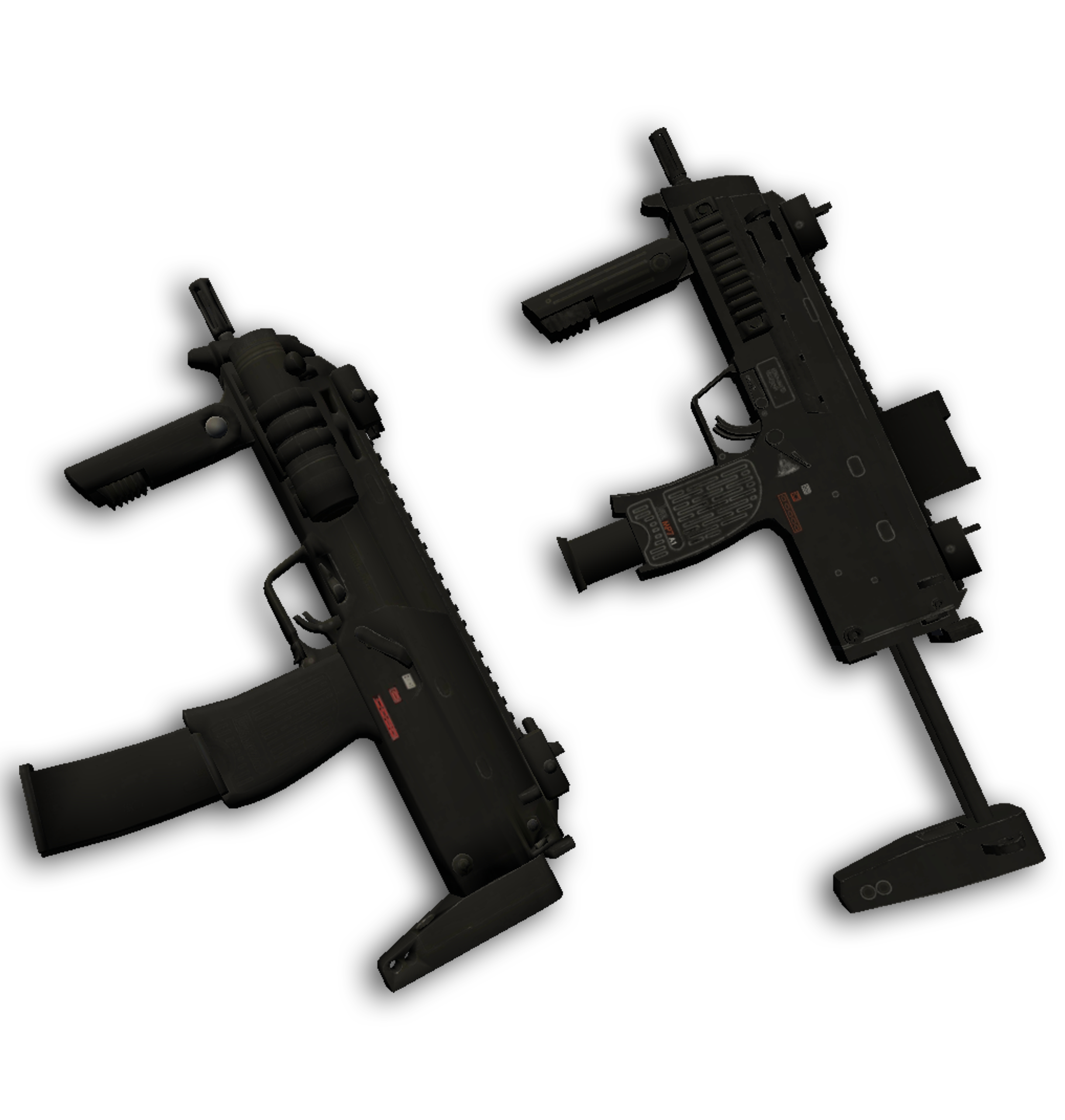 Hk mp7-a1 mp7-a2 submachine gun 3D model - TurboSquid 1491148
