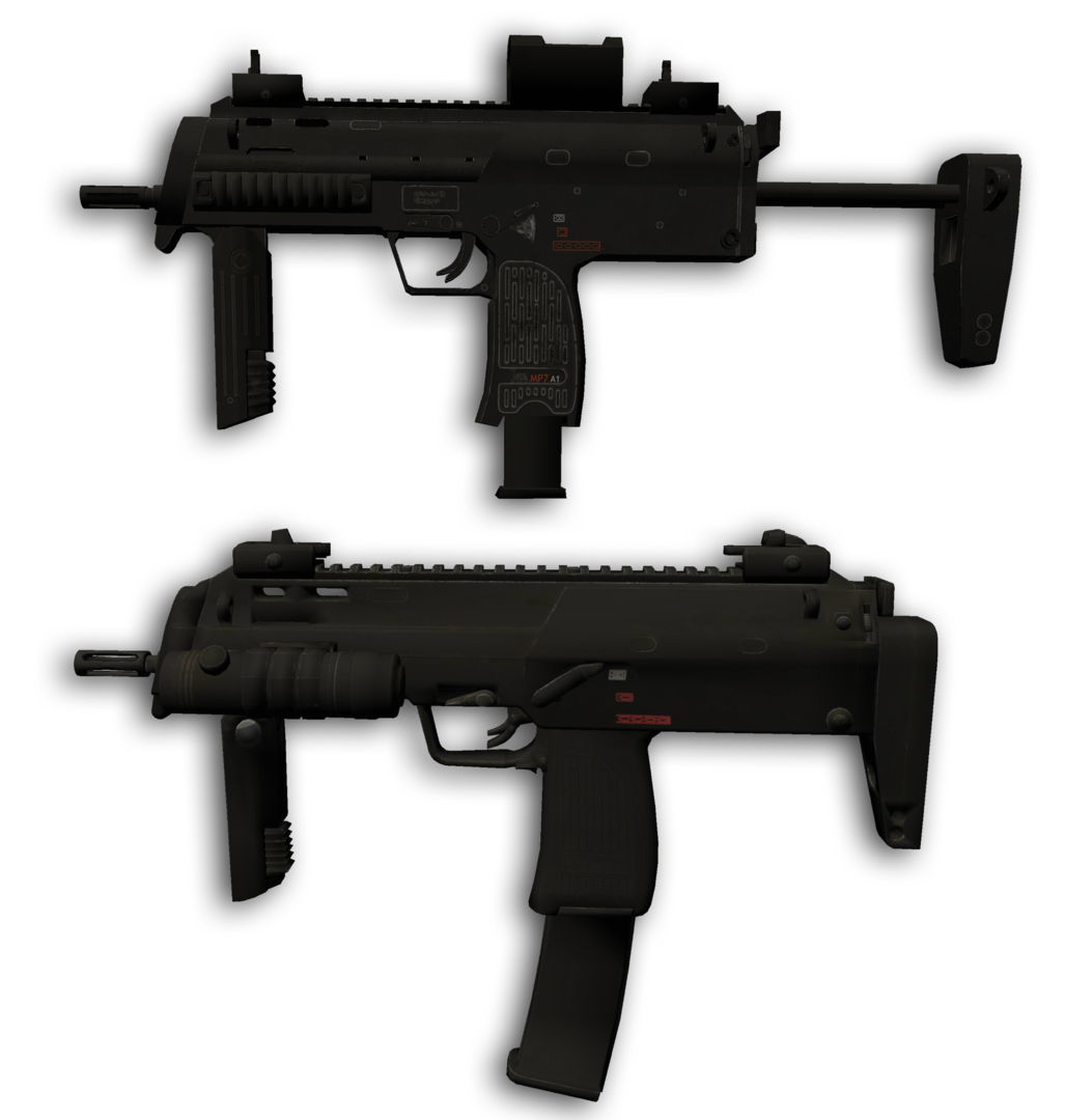 Hk mp7-a1 mp7-a2 submachine gun 3D model - TurboSquid 1491148