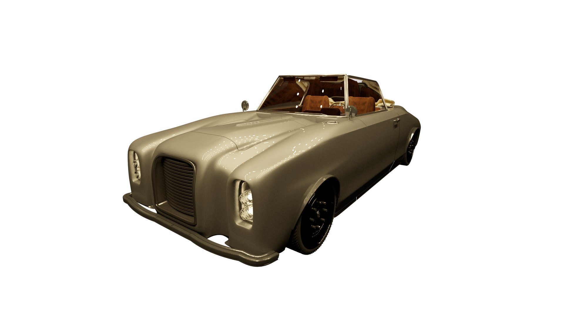 Convertible classic car 3D model - TurboSquid 1491239