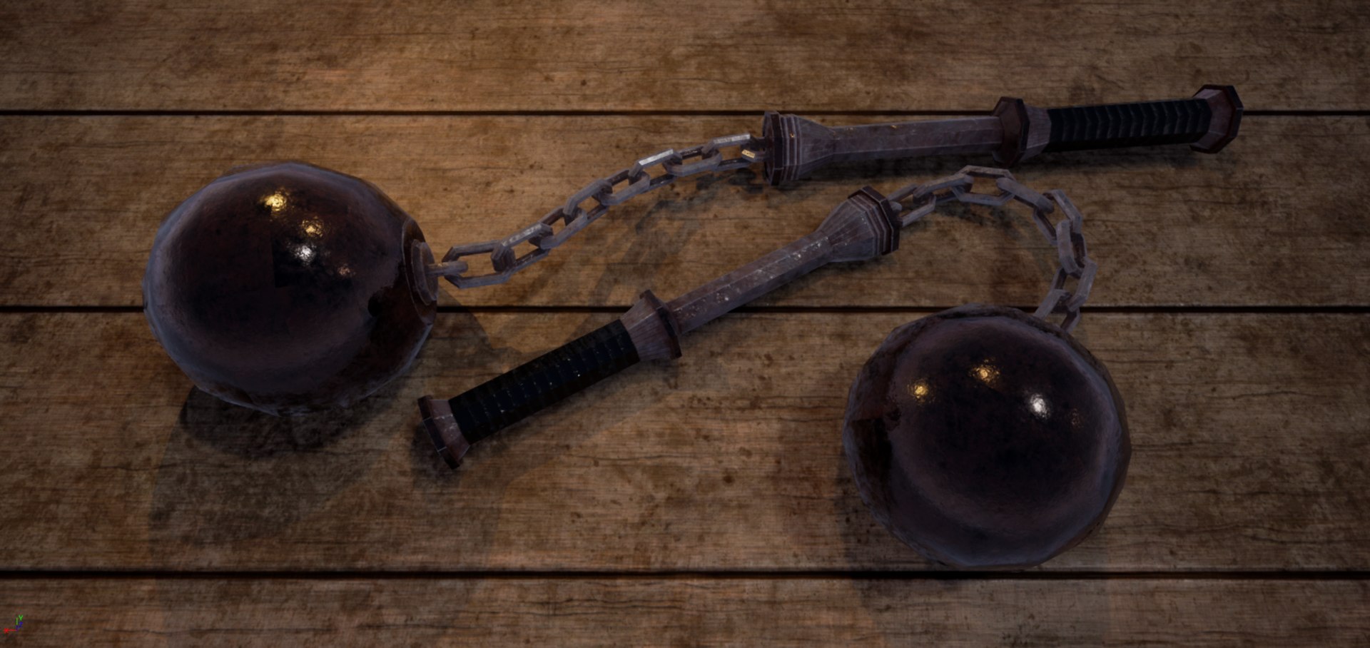 Fantasy medieval ball flail 3D model - TurboSquid 1491273